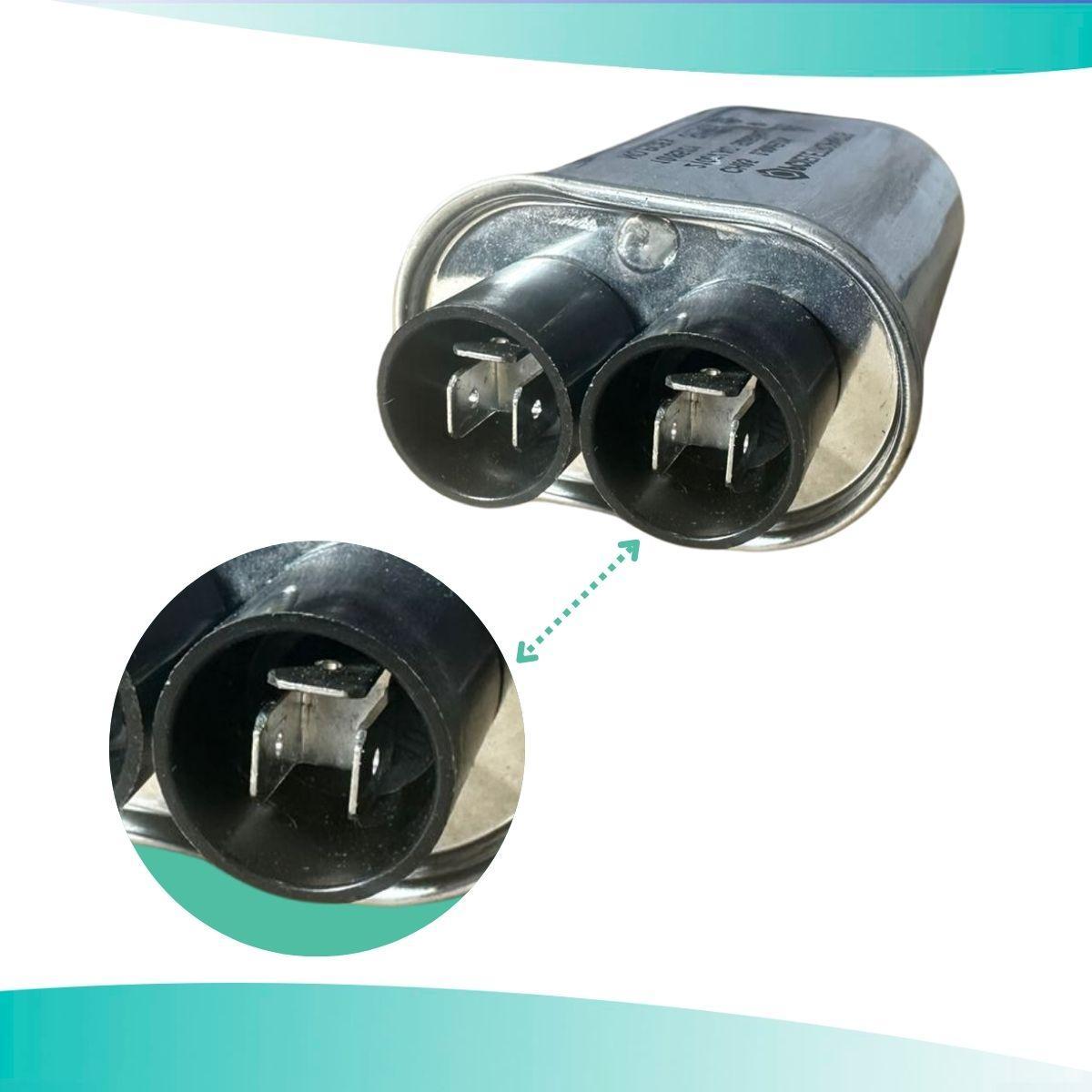 Kit Capacitor Alta Tensão Microondas 0,95uf 2100v 3t+fusivel - Carrefour