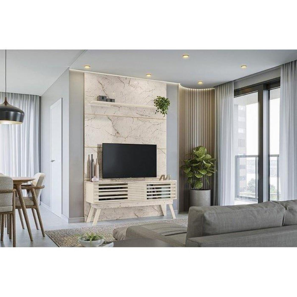 Rack Bancada E Painel Frizz Premium Para Tv De 65 Polegadas Cor ...