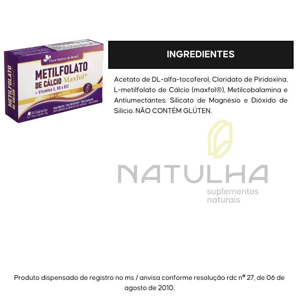 Metilfolato Maxfol Com Vitaminas 30 Cápsulas - Flora Nativa - Carrefour