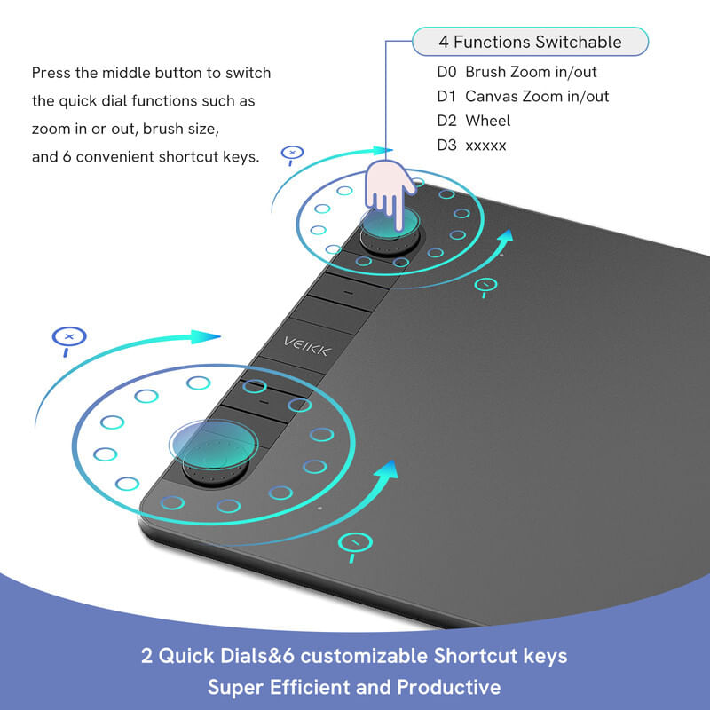Mesa Digitalizadora 10x6 Veikk Vk1060pro 8192 Níveis +caneta - Carrefour
