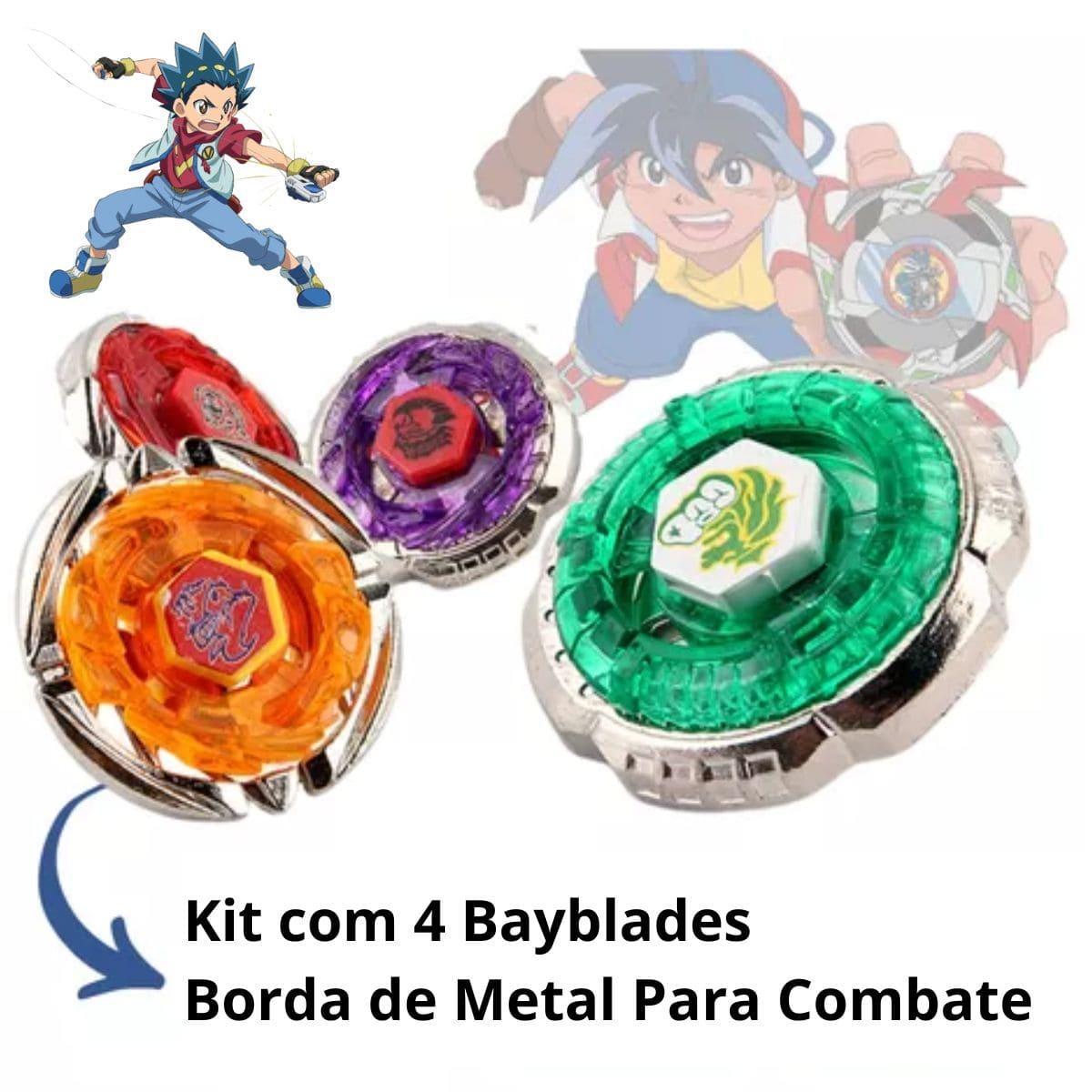 Beyblade Metal 4 Unidades Com Arena E Luz Led - Carrefour
