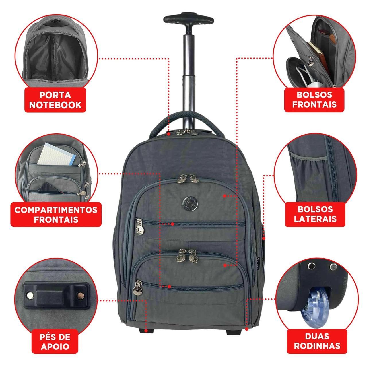 Mochila Notebook Corcovado Com Rodas Santino - Carrefour