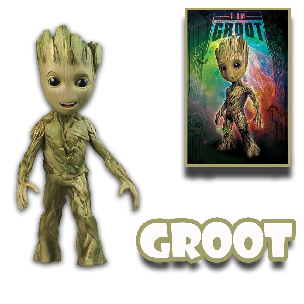 Boneco Heróis Marvel Figura De Ação Gigante Articulado Groot - Carrefour