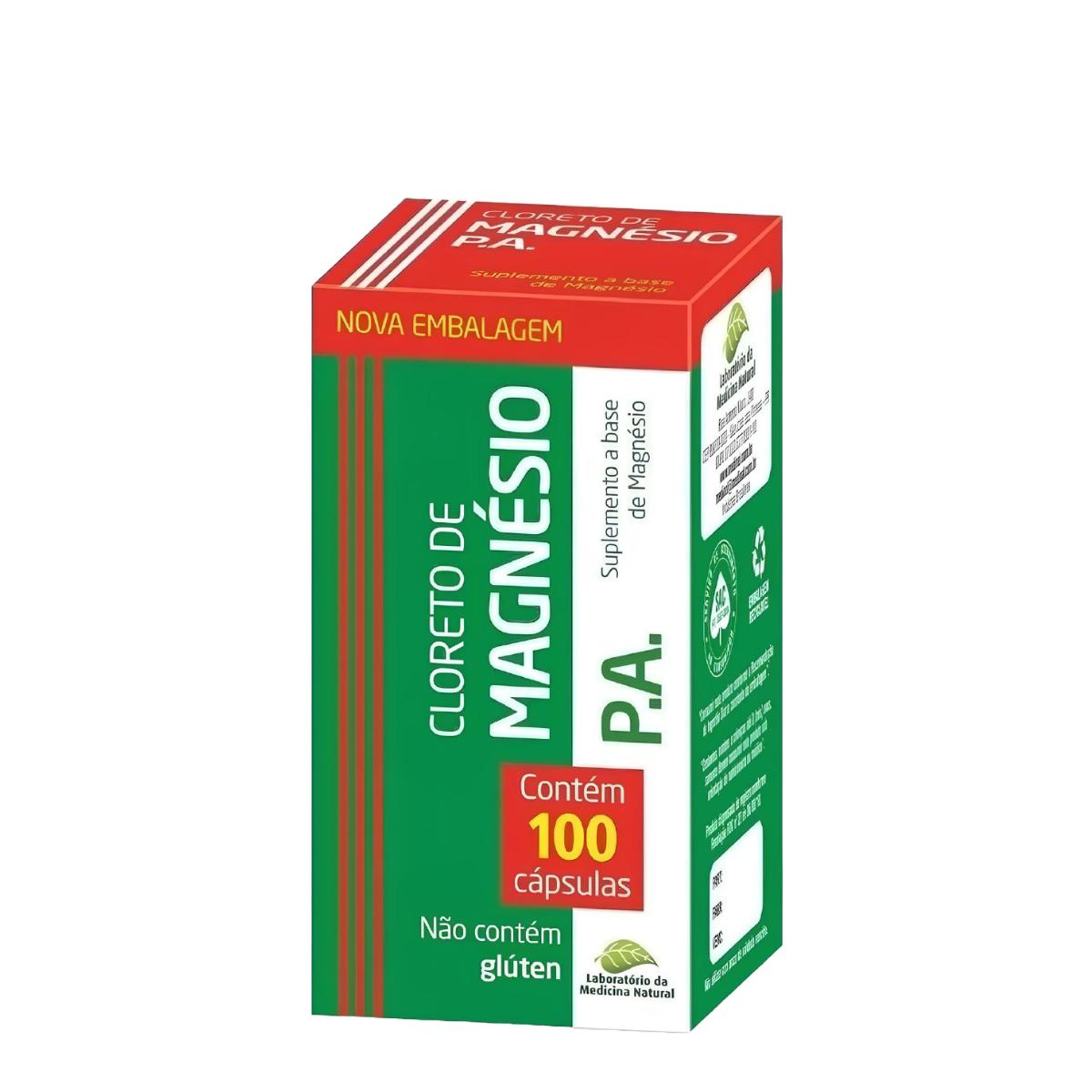 Suplemento Em Cápsula Medinal Cloreto De Magnésio Em Caixa 100 Cápsulas ...