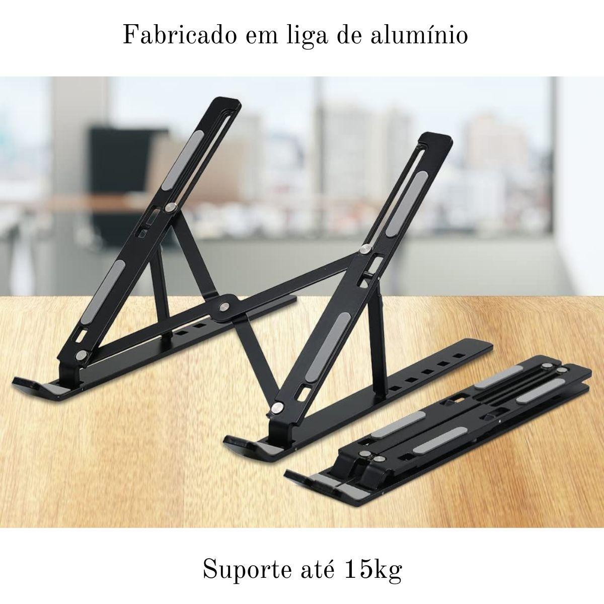Suporte Base Apoio Notebook Laptop Tablet Dobrável Ajustável - Carrefour