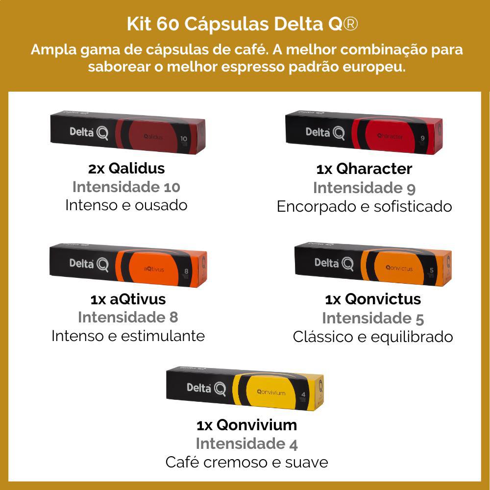 Café Degustação - 60 Cápsulas Delta Q | Cafeteiras Delta Q - Carrefour
