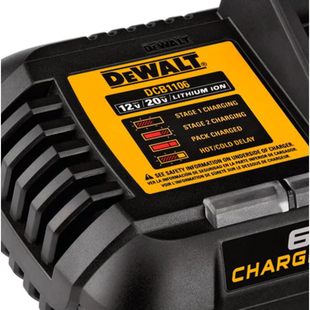 Carregador Dewalt Dcb1106 12v A 20v 220v Dcb1106-b2 - Carrefour