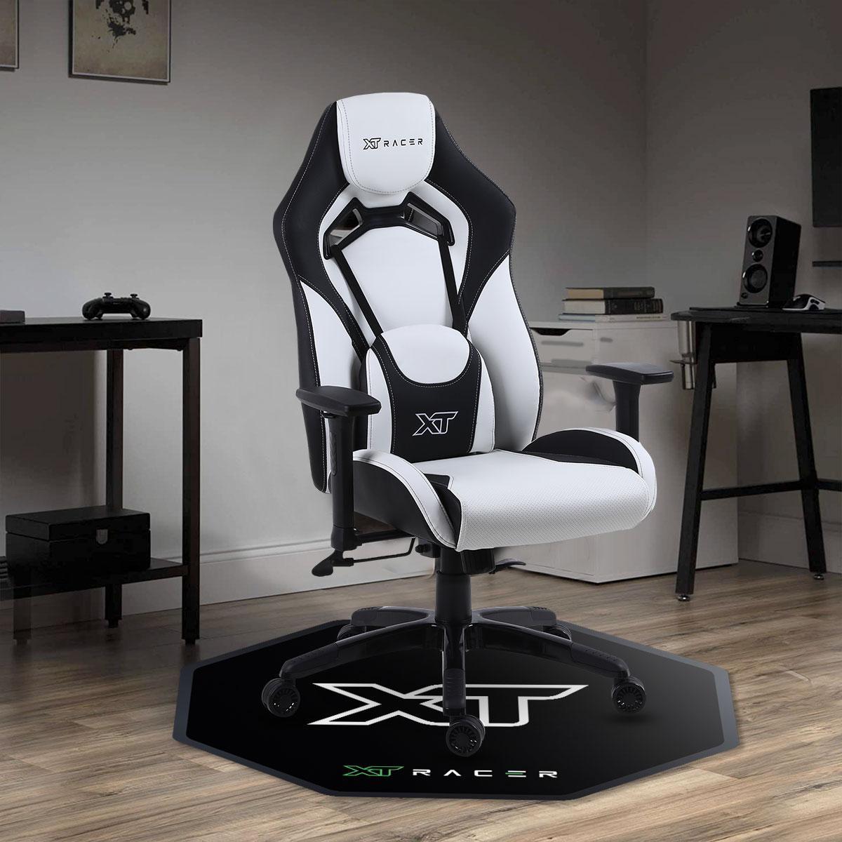 Tapete Gamer Octagonal, Protetor Piso, Preto E Branco - Carrefour