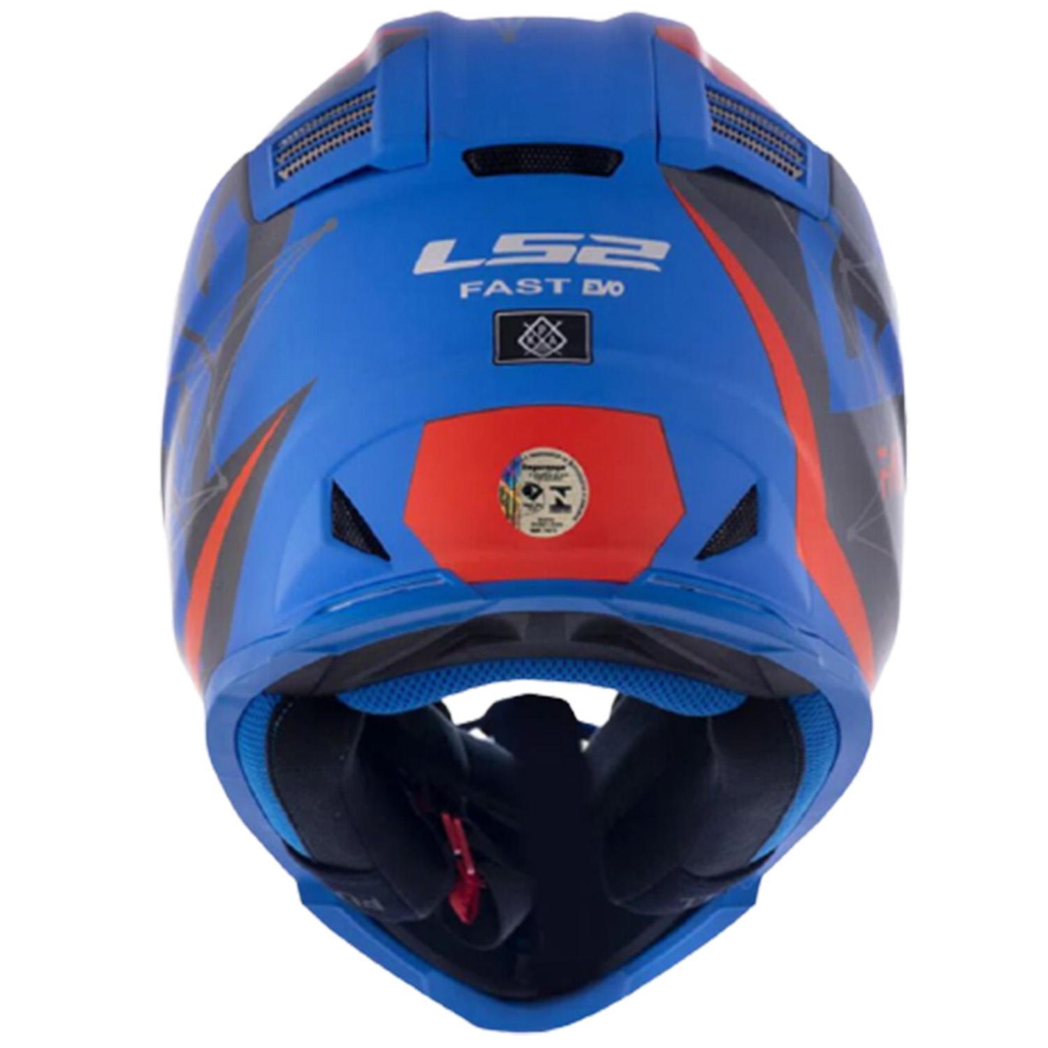 Capacete Ls2 Fast Mx437 Alpha Matte - Azul - 60 (g) - Carrefour