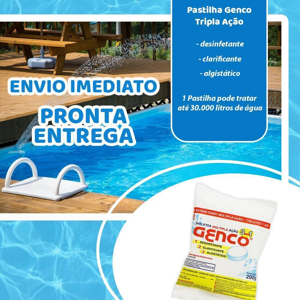 Kit 5 Pastilhas De Cloro Genco Tripla Ação Piscinas Tablete - Carrefour