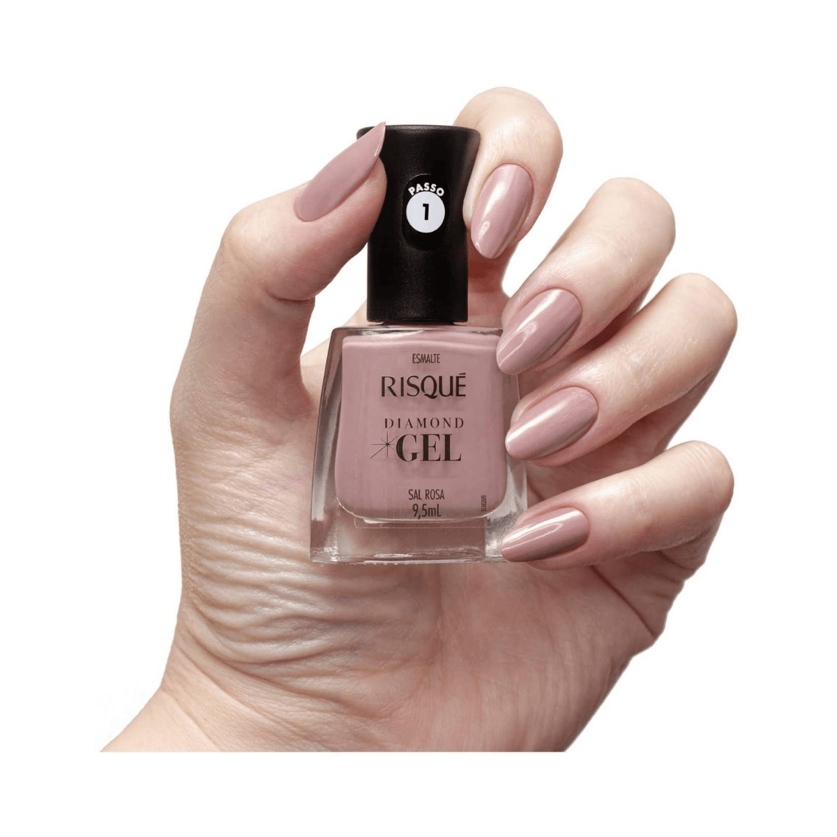 Esmalte Risqué Diamond Gel Sal Rosa - Cremoso - Linha Diamond Gel.. O ...