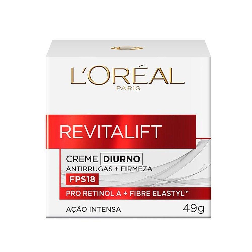 Creme Facial Loreal Revitalifit Pró-retinol+fibrelastyl Dia Fps30 49g ...