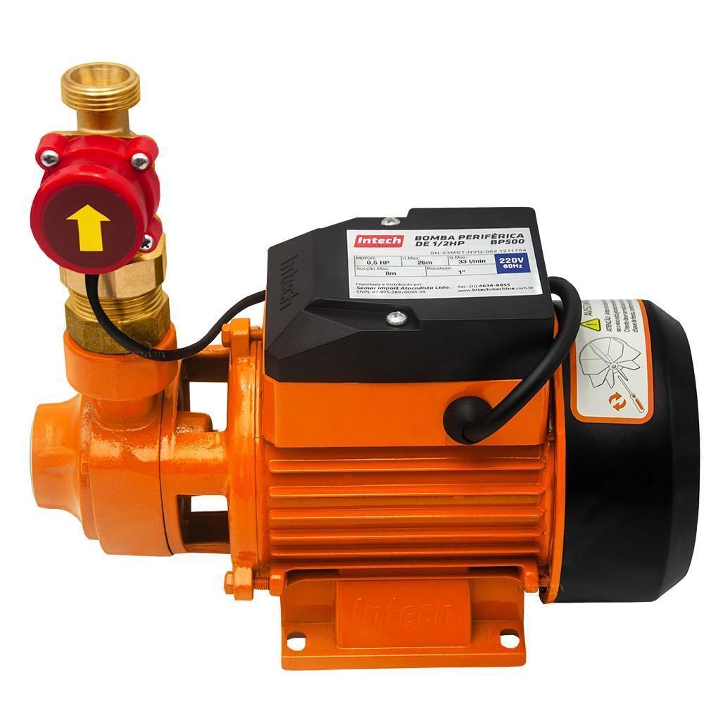 Pressurizadora Intech Bp500 370w 0.5hp 220v + Fluxostato 3/4 - Carrefour