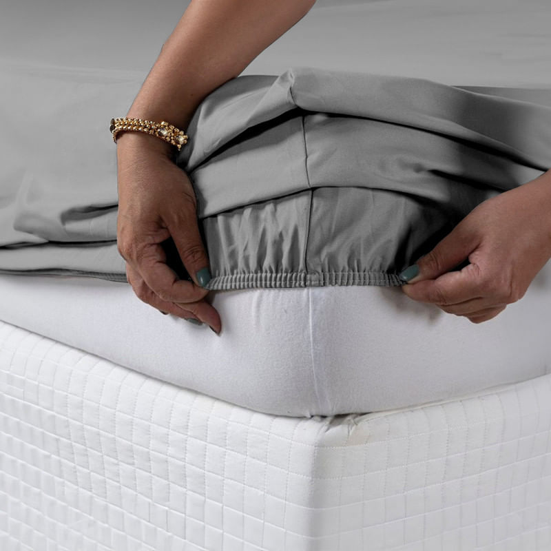 Jogo De Lençol 3 Pçs 200 Fios 100% Algodão Pto Palito Queen - Carrefour