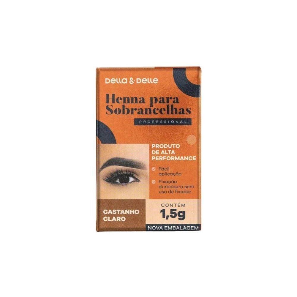 Della Delle Henna P- Sobrancelhas Castanho Claro 1.5g - Carrefour
