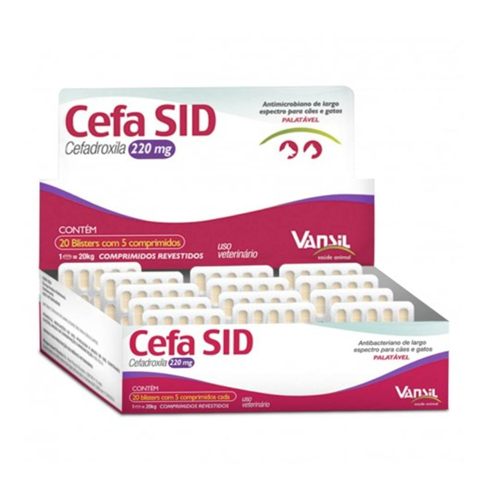 Antimicrobiano Cefa Sid 220mg - 100 Comprimidos - Carrefour
