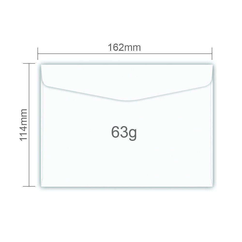 Envelope Carta 114x162 Branco C/1000 - Carrefour