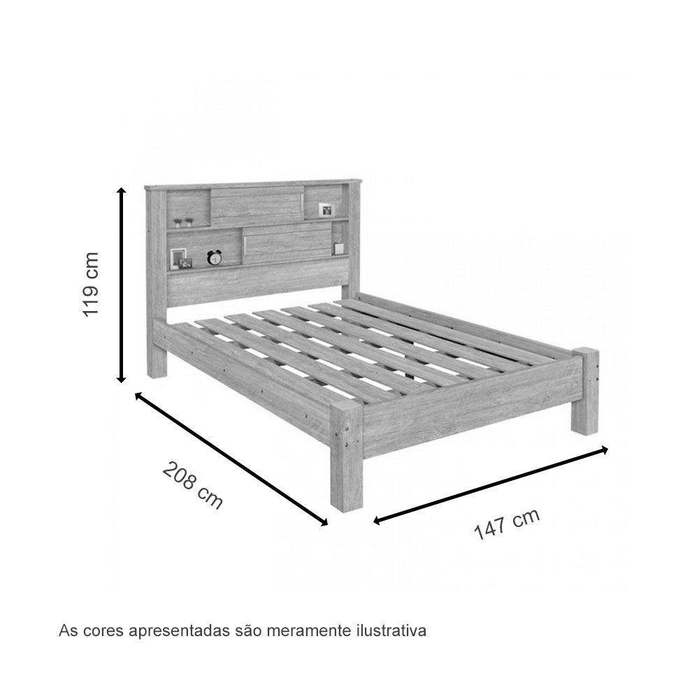 Cama Veneza Casal Mocaccino - Carmolar - Carrefour