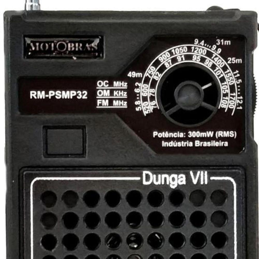 Radio Portil Rm Psmp32 Preto Motobras - Carrefour