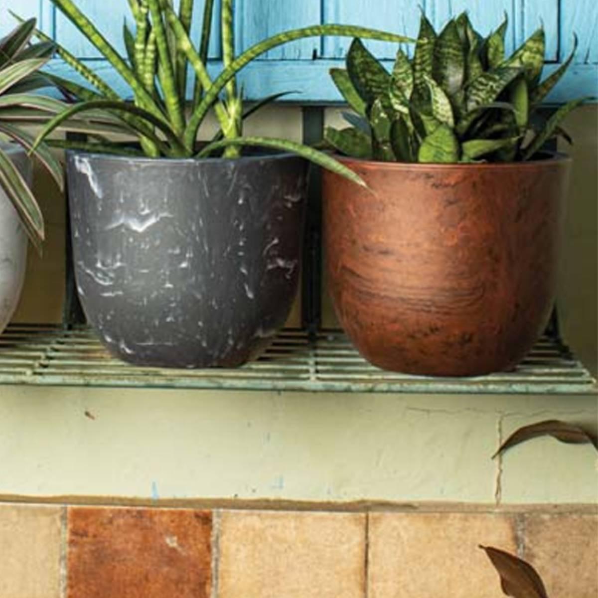 Vaso Concept Redondo N1 (4,9l) Cor Terracota Japi - Carrefour