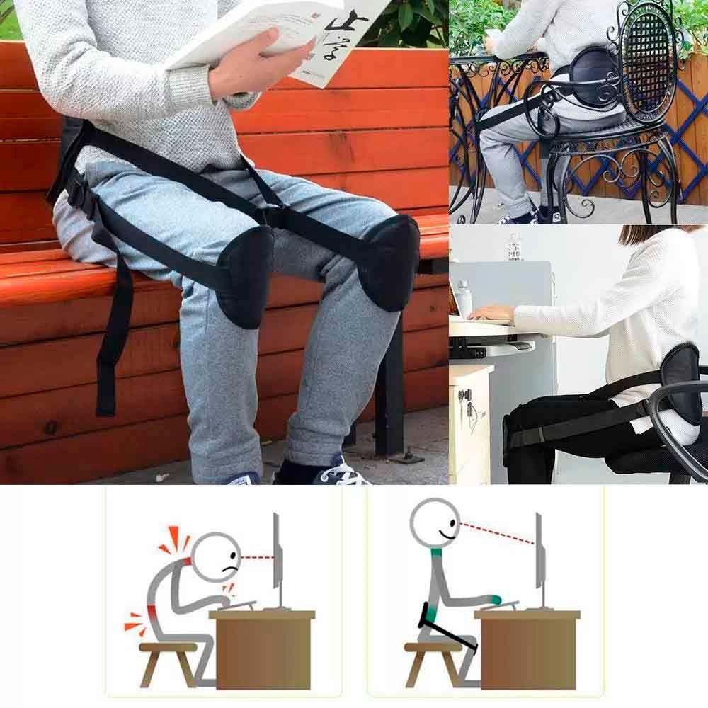 Corretor Postural Protetor De Coluna Ajustavel Cadeira Cinta Regulável ...