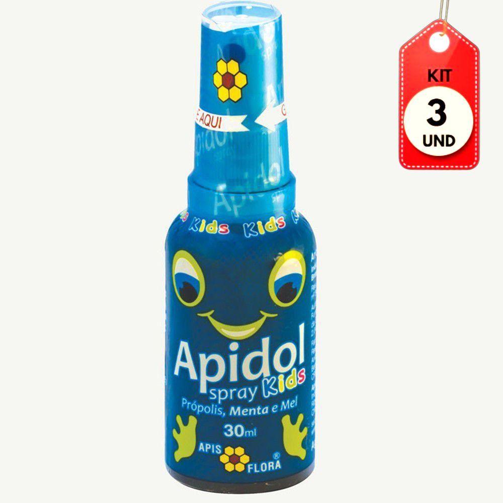 Kit C/03 Apis Flora Apidol Kids Spray Bucal Menta 30ml - Carrefour