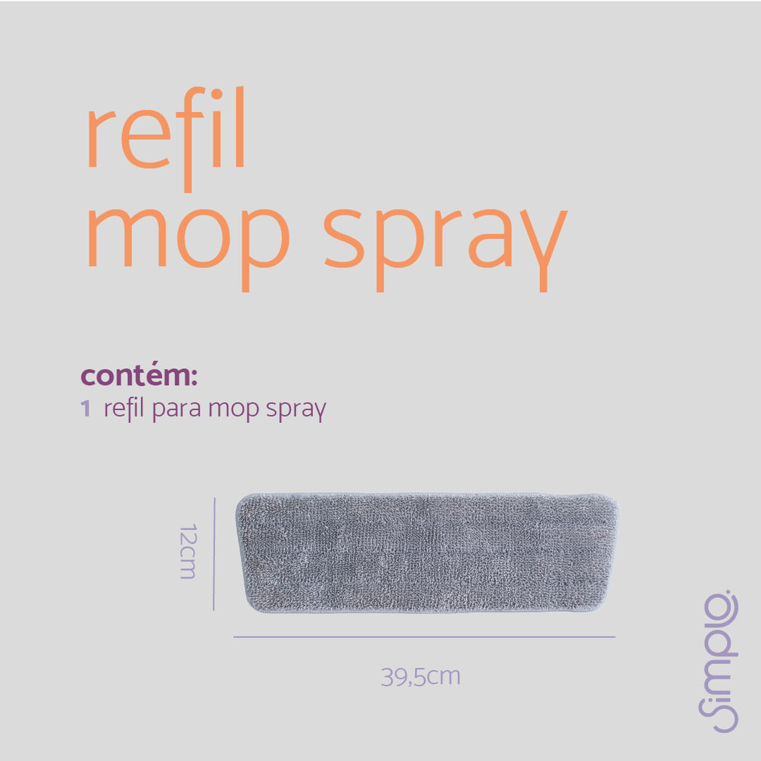 Refil De Microfibra Para Mop Spray - Simplo - Carrefour