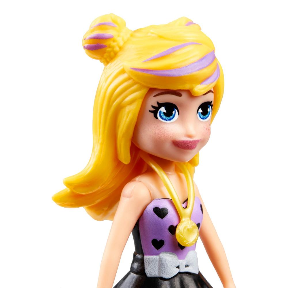 Polly Pocket Boneca Básica Saia Preta - Mattel - Carrefour