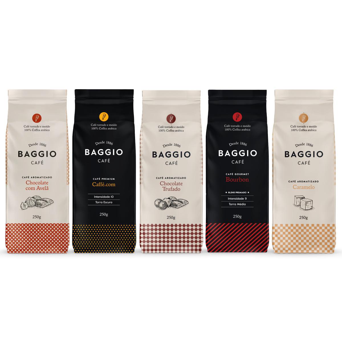 Kit Baggio Bourbon+premium+choc.avelã+choc.trufado+ Caramelo - Carrefour