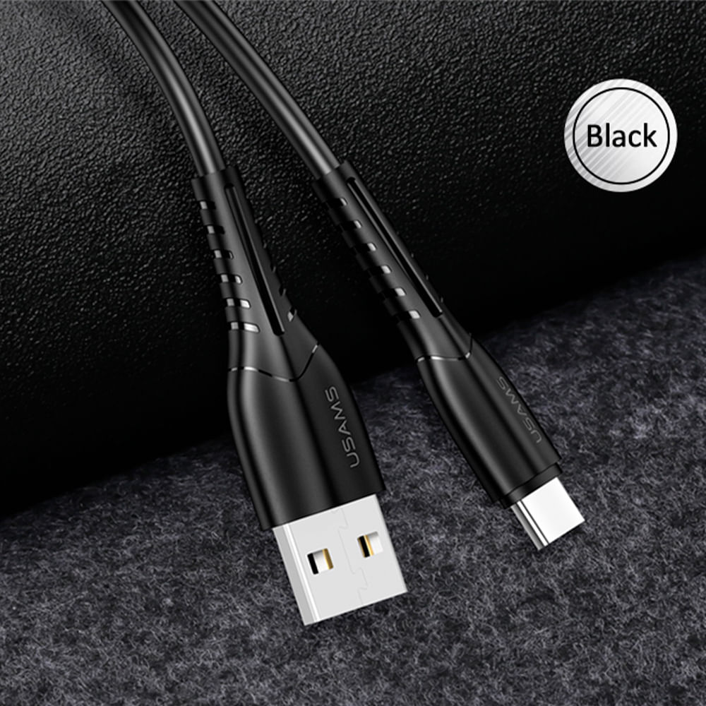 Cabo Usb Usams Usb A Para Tipo C Máx. 2a 1 Metro Preto - Carrefour