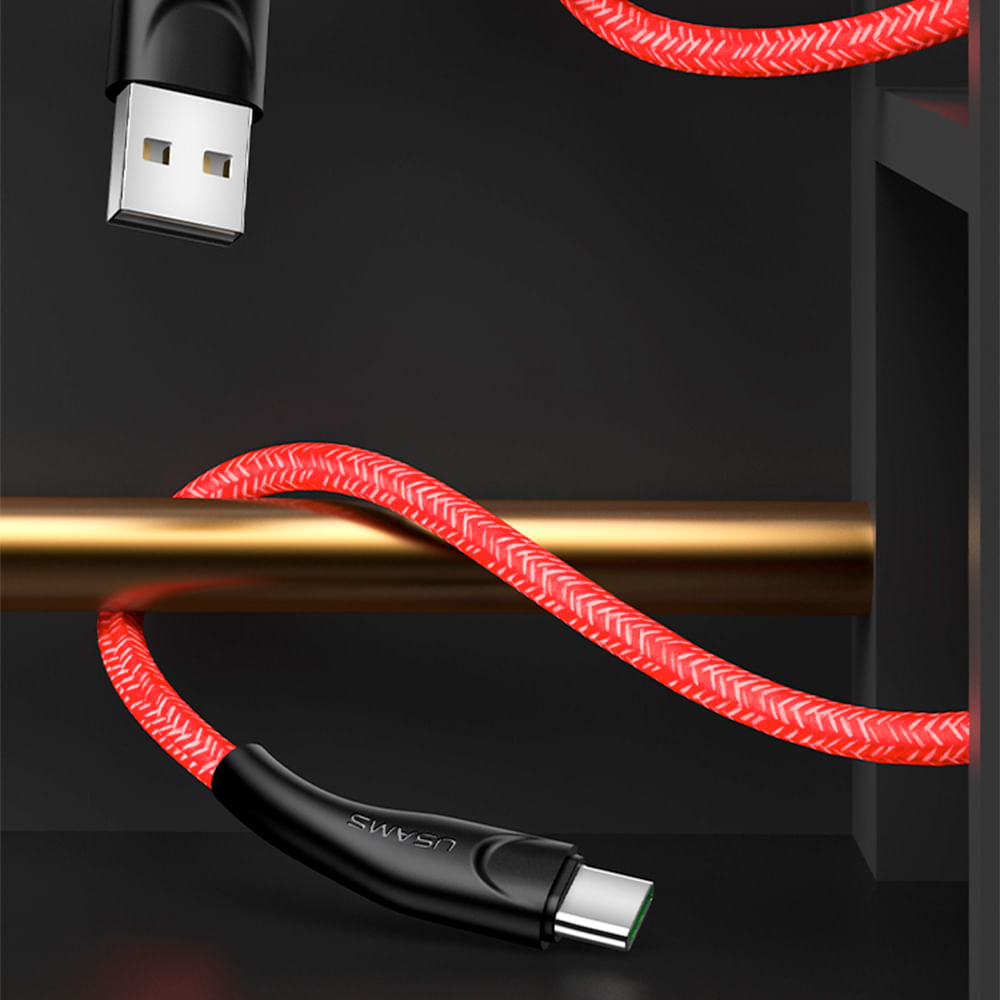 Cabo Usb Usams Usb A Para Usb C Max. 2a 1 Metro Vermelho - Carrefour