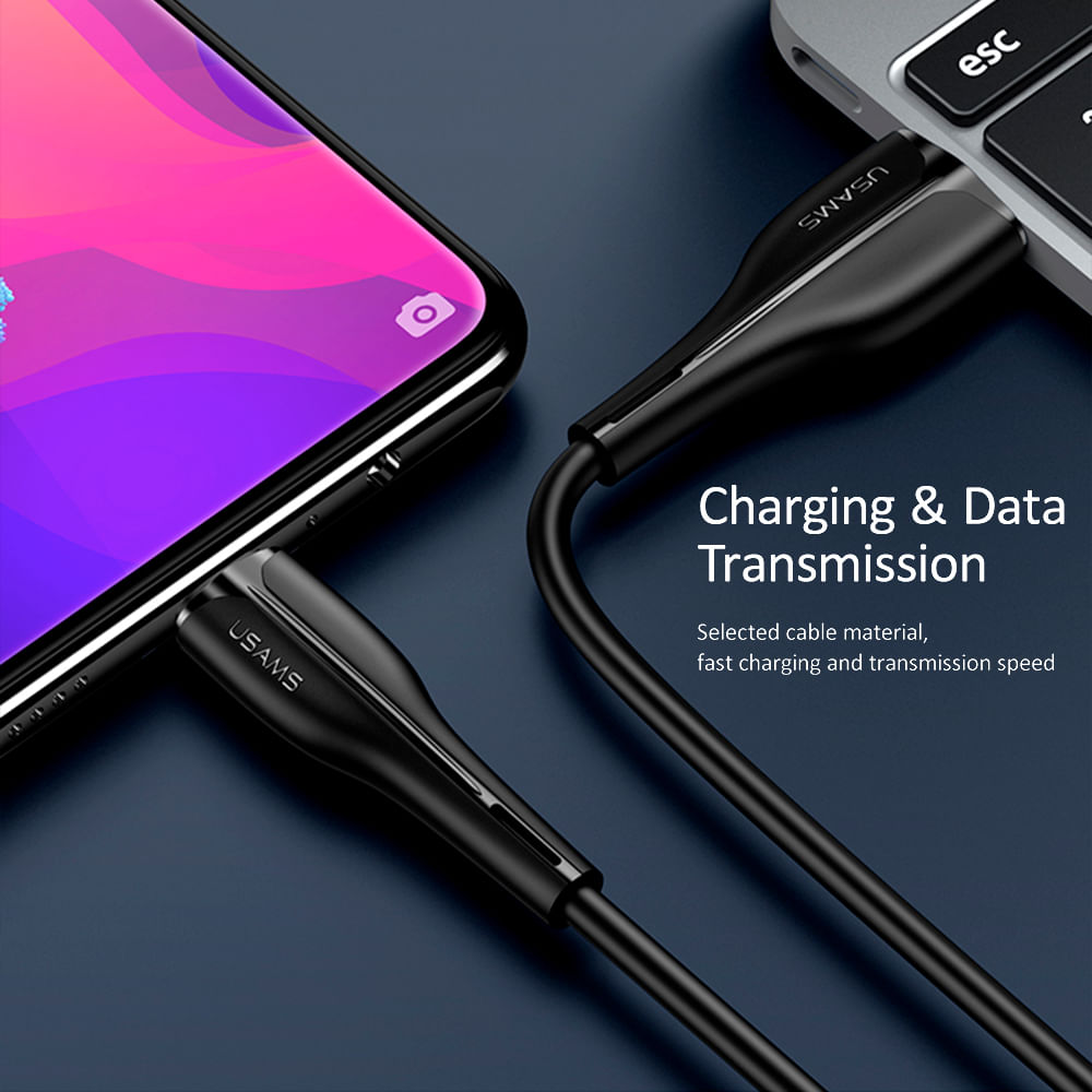 Cabo Usb Usams Usb A Pra Micro Usb Máx. 2a 1 Metro Preto - Carrefour