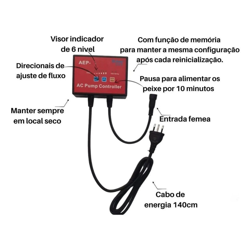 Controlador Para Bombas Hsbao Aep 6000 220v - Carrefour