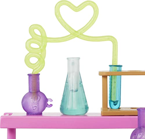 Barbie Science Lab Playset Com 2 Bonecas, Bancada De Laboratório E 10 ...