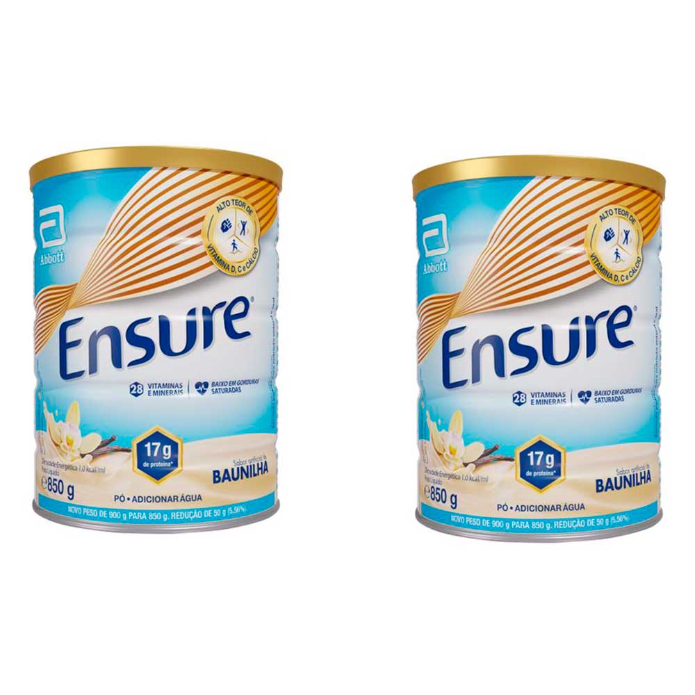 Kit 2 Ensure Baunilha 850g Cada - Carrefour