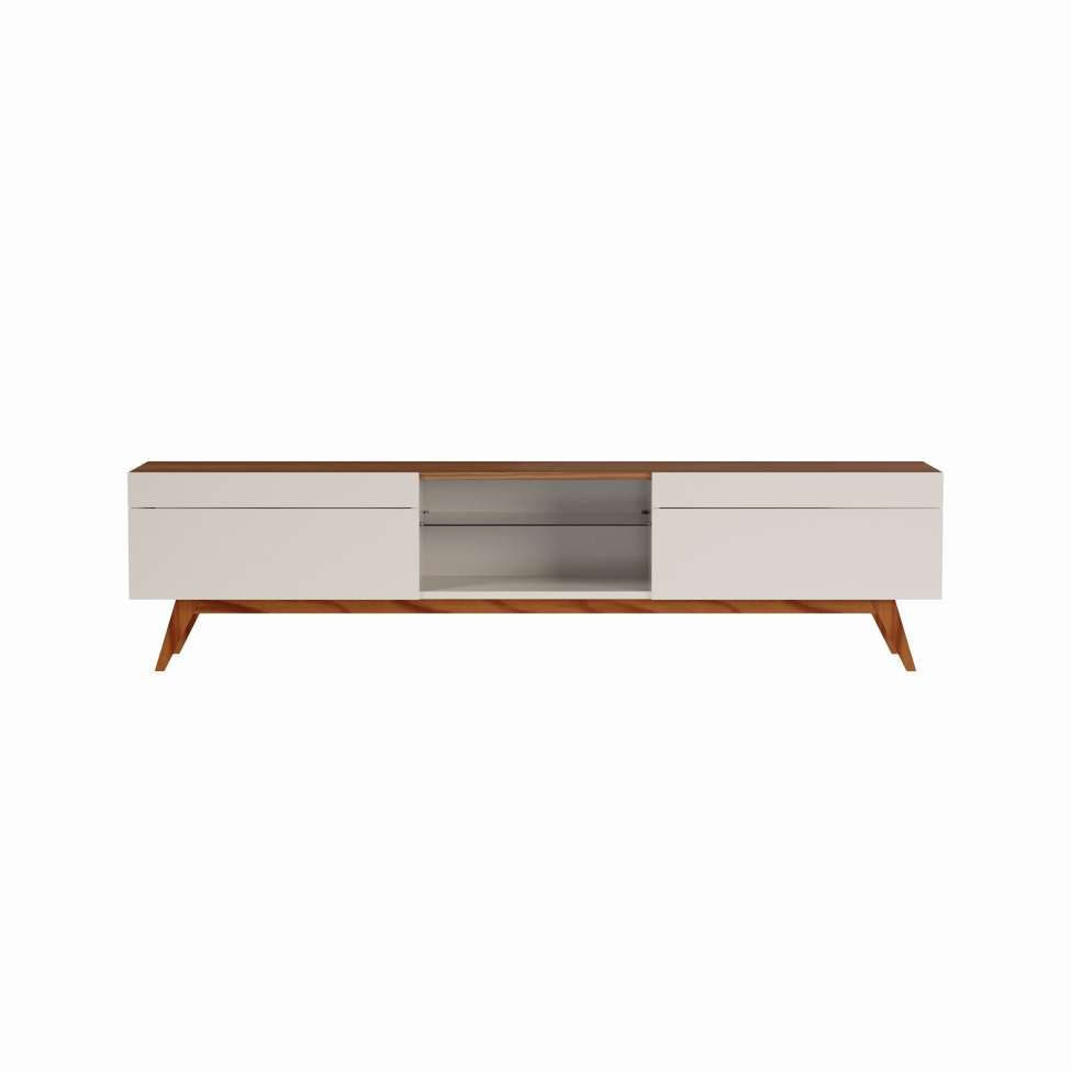 Rack Glasgow I 2 Gv Off White Com Freijó Touch 218 Cm - Carrefour