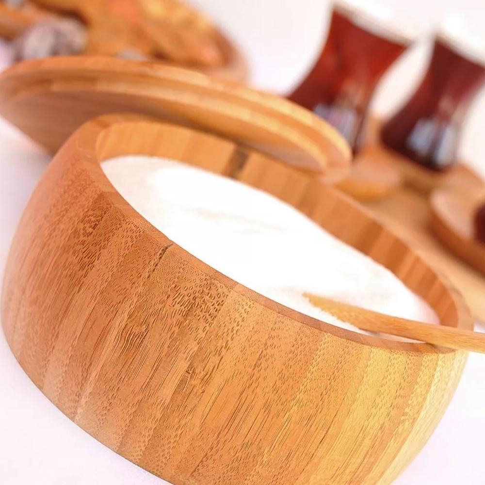 Conjunto Saleiro + Açucareiro Em Bambu Linha Tyft Cozinha - Carrefour