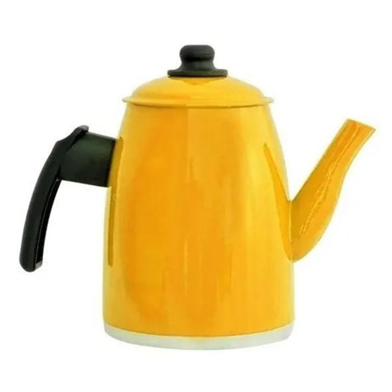 Bule Retro Em Alumínio Esmaltado Amarelo - Gulê - Carrefour