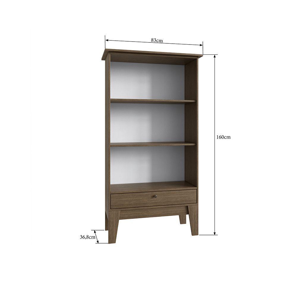 Buffet Complementos Alto Com 3 Prateleiras Ameixa Negra - Carrefour