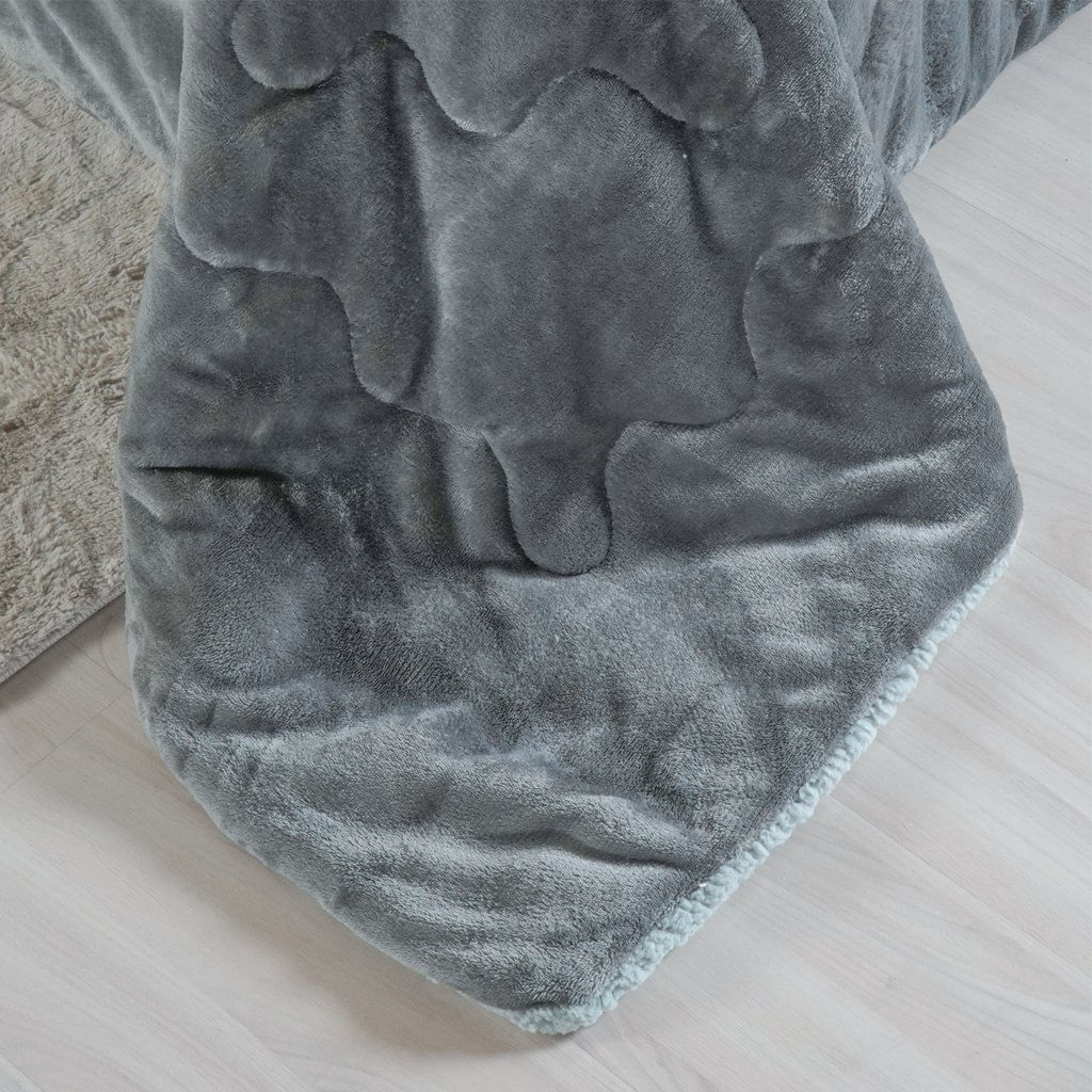 Edredom Sherpa Casal Dupla Face 180x220cm Luna - Carrefour