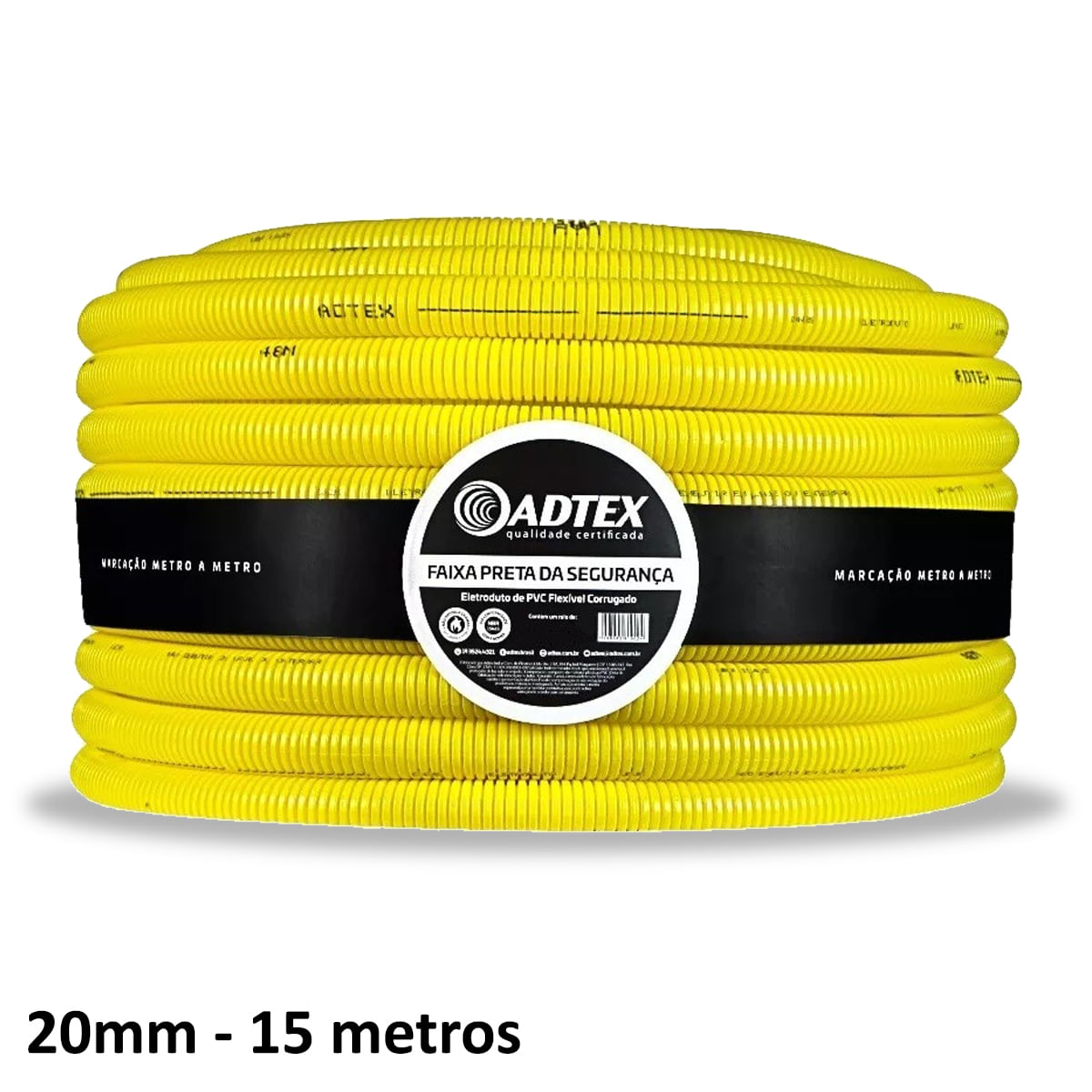 Conduite Adtex 20mm 1/2 Antichama 15m Corrugado Eletrodut - Carrefour