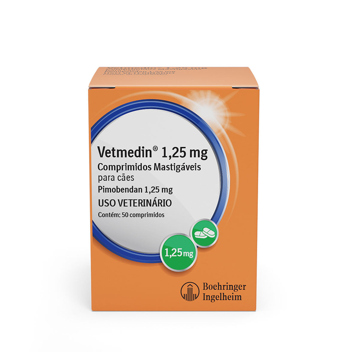 Vetmedin Boehringer Ingelheim 50 Comprimidos Mastigáveis Para Cães 1 ...