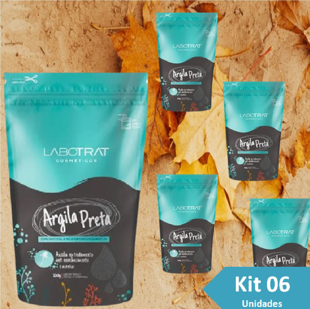 Argila Preta Facial E Corporal Labotrat 100g Kit 06 Un - Carrefour