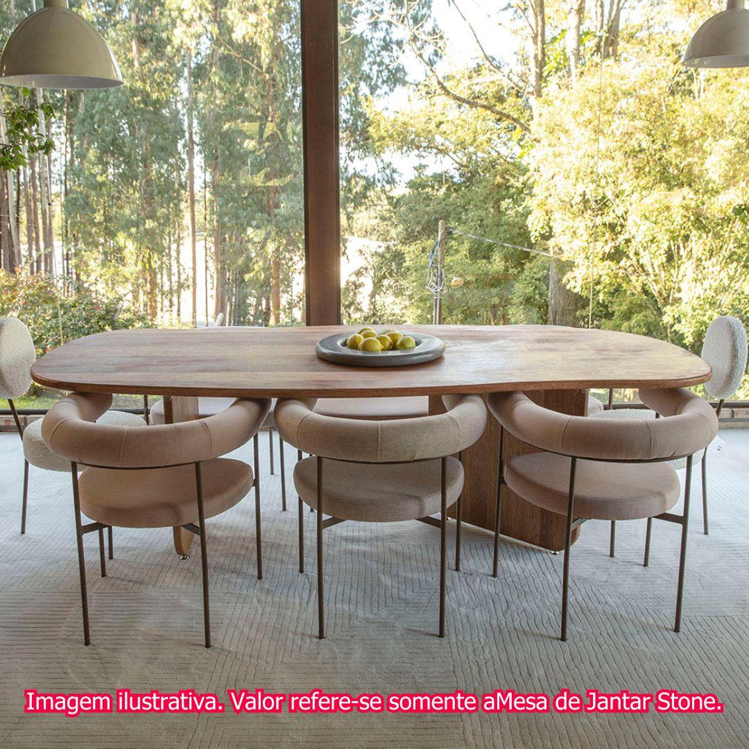Mesa De Jantar Stone Orgânica Madeira Jatobá 180cm - 74310 - Carrefour