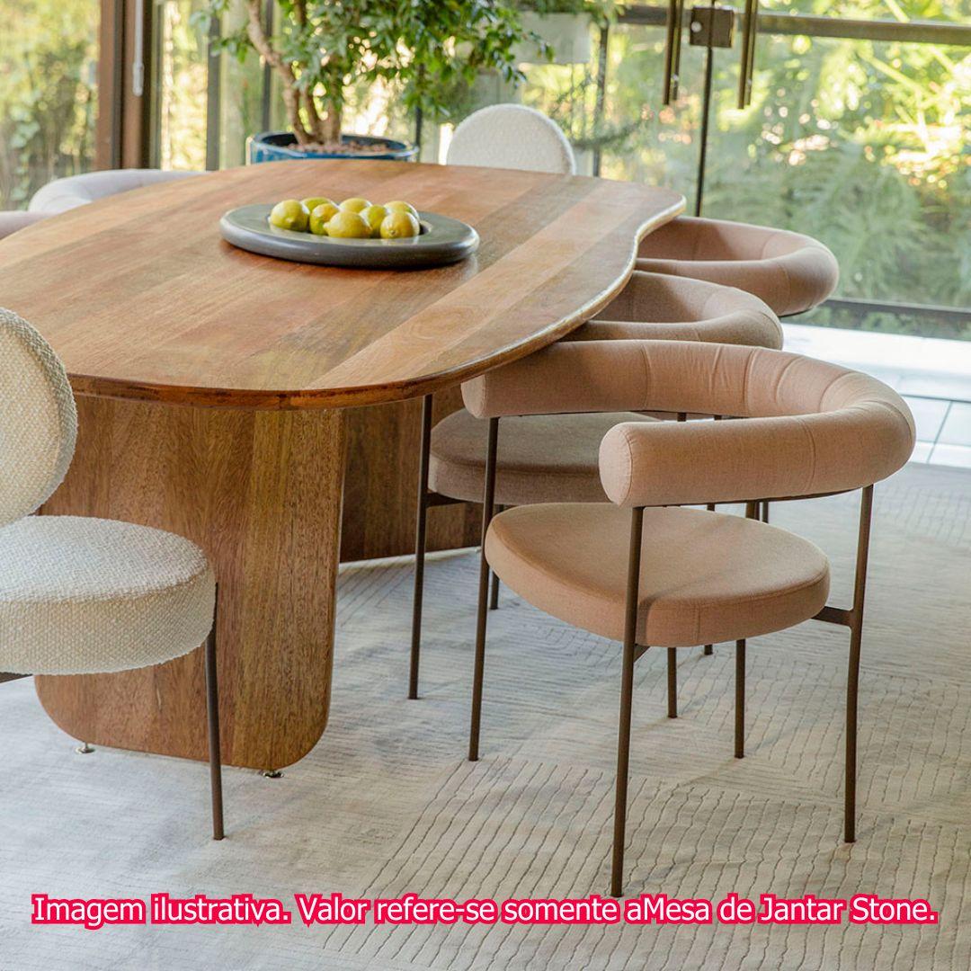 Mesa De Jantar Stone Orgânica Madeira Jatobá 270cm - 74313 - Carrefour