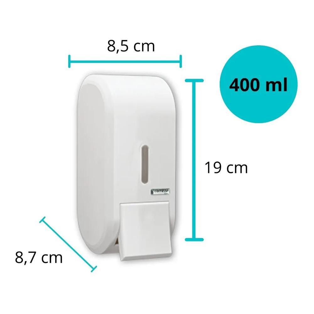 Dispenser Para Sabonete Líquido Ou Álcool Gel 400ml Branco - Carrefour