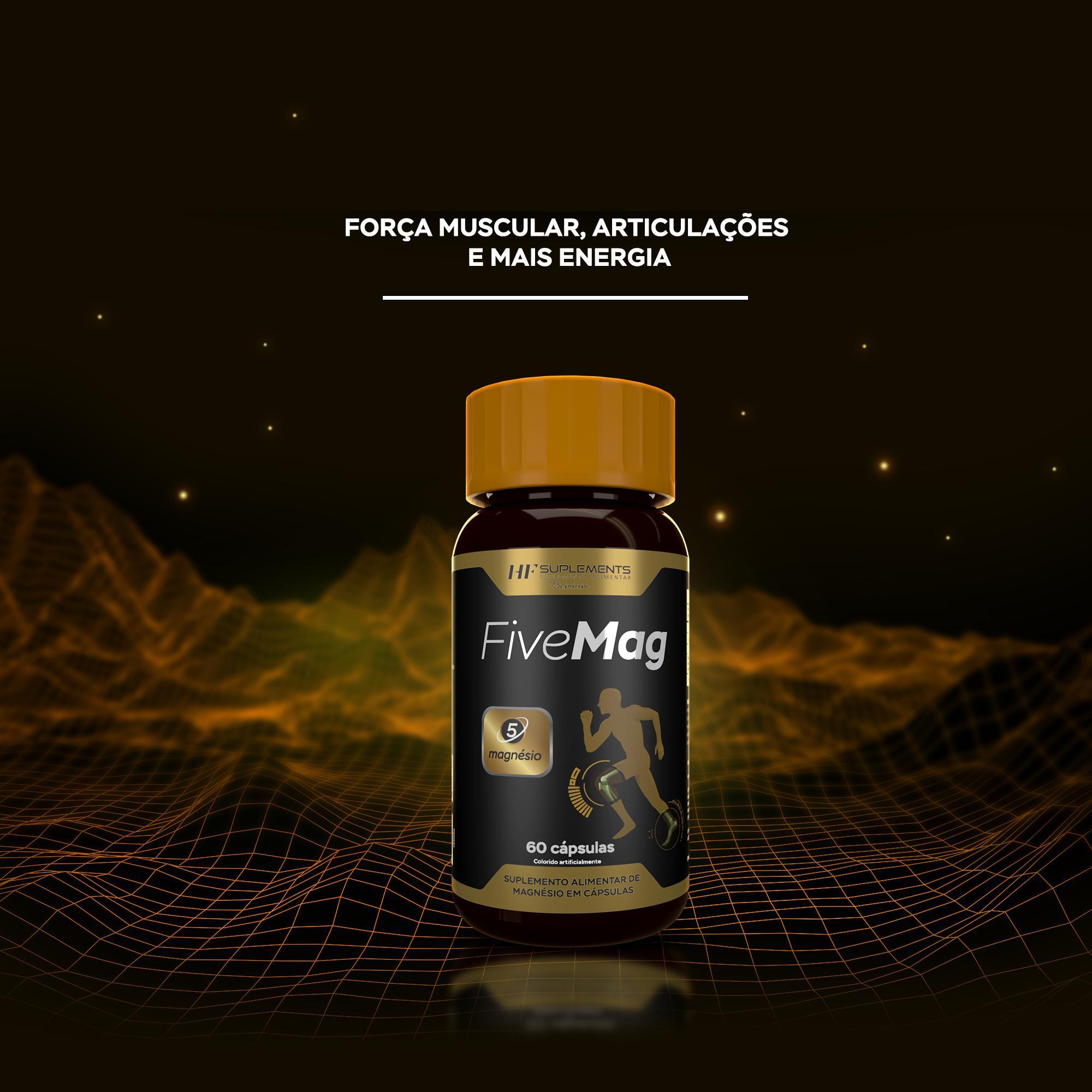 Kit 5x Fivemag 5 Tipos De Magnesio 60 Caps Hf Suplements - Carrefour