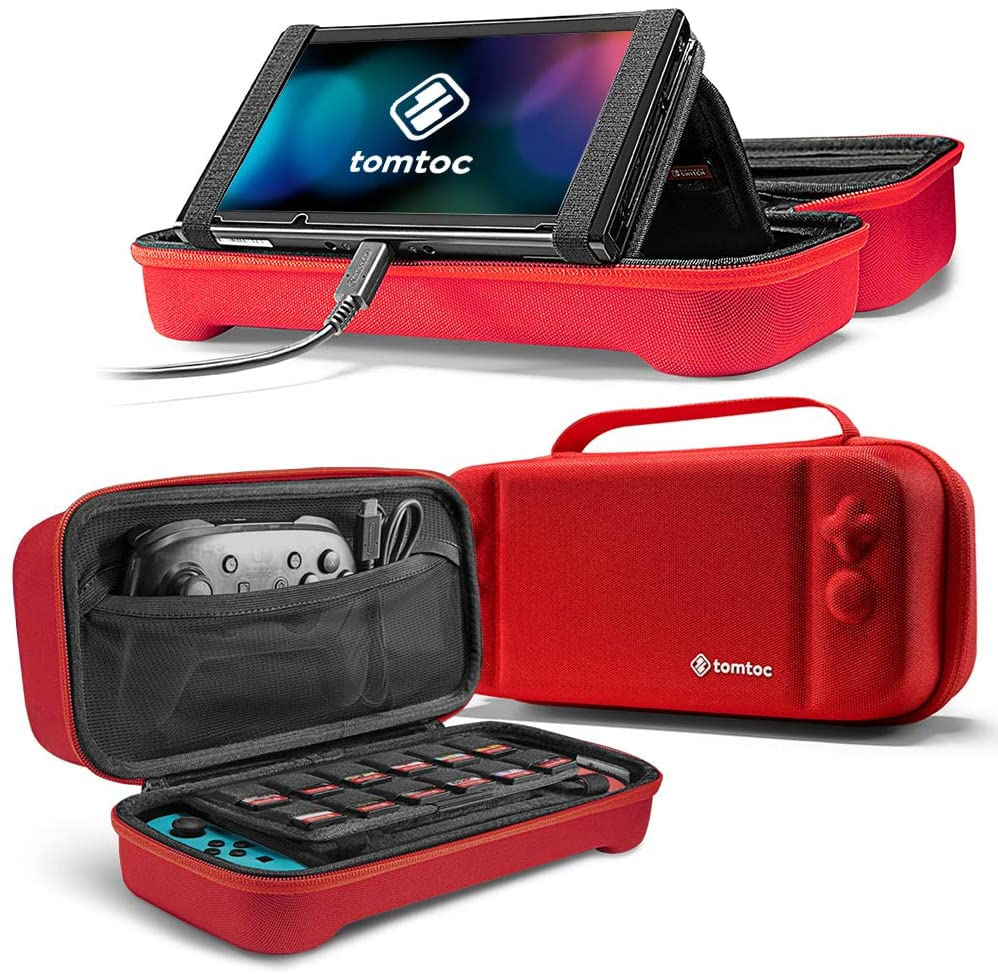 Tomtoc Carrying Case Para Nintendo Switch Portatil Travel Carry Storage Case Compativel Com Console Switch Pro Controller E 24 Game Cards Saco De Carrefour