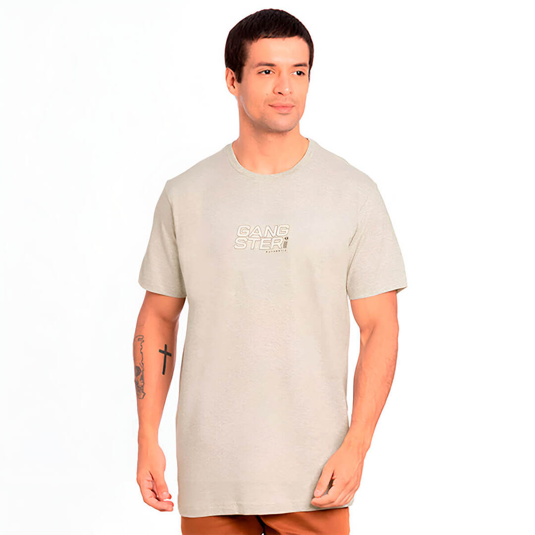 Camiseta Masculina gangster Lisa Logo - Carrefour