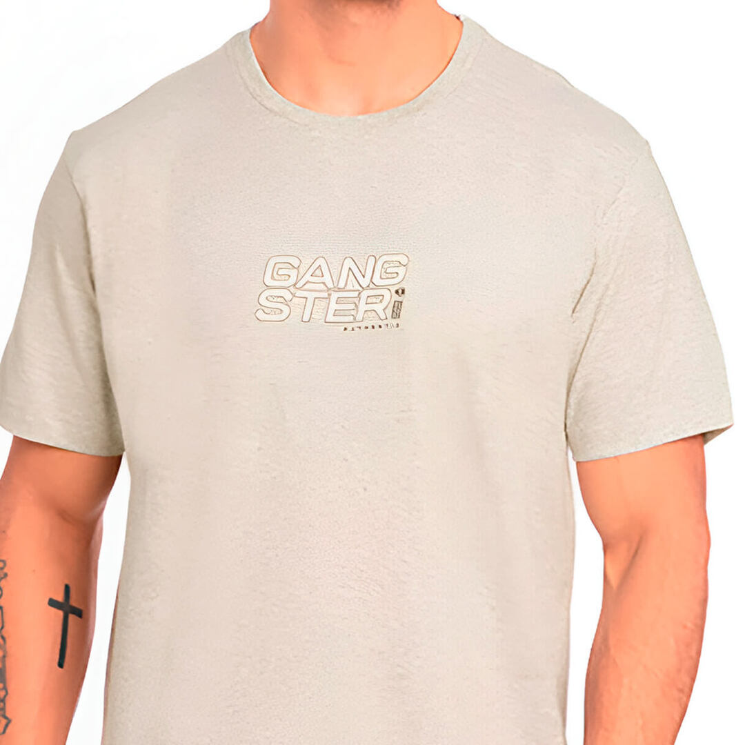 Camiseta Masculina gangster Lisa Logo - Carrefour